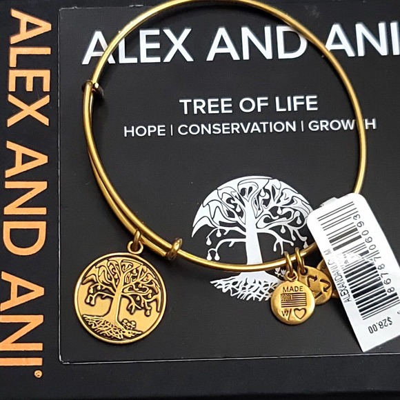 Alex and Ani | Jewelry | Alex And Ani Tree Of Life Charm Bracelet ...